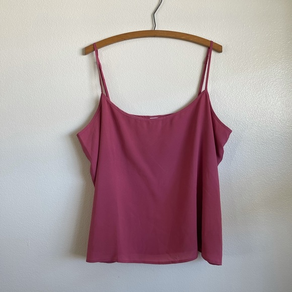GAP | Tops | 325 Boxy Flowy Silky Satin Camisole Tank Top Cami Pink ...